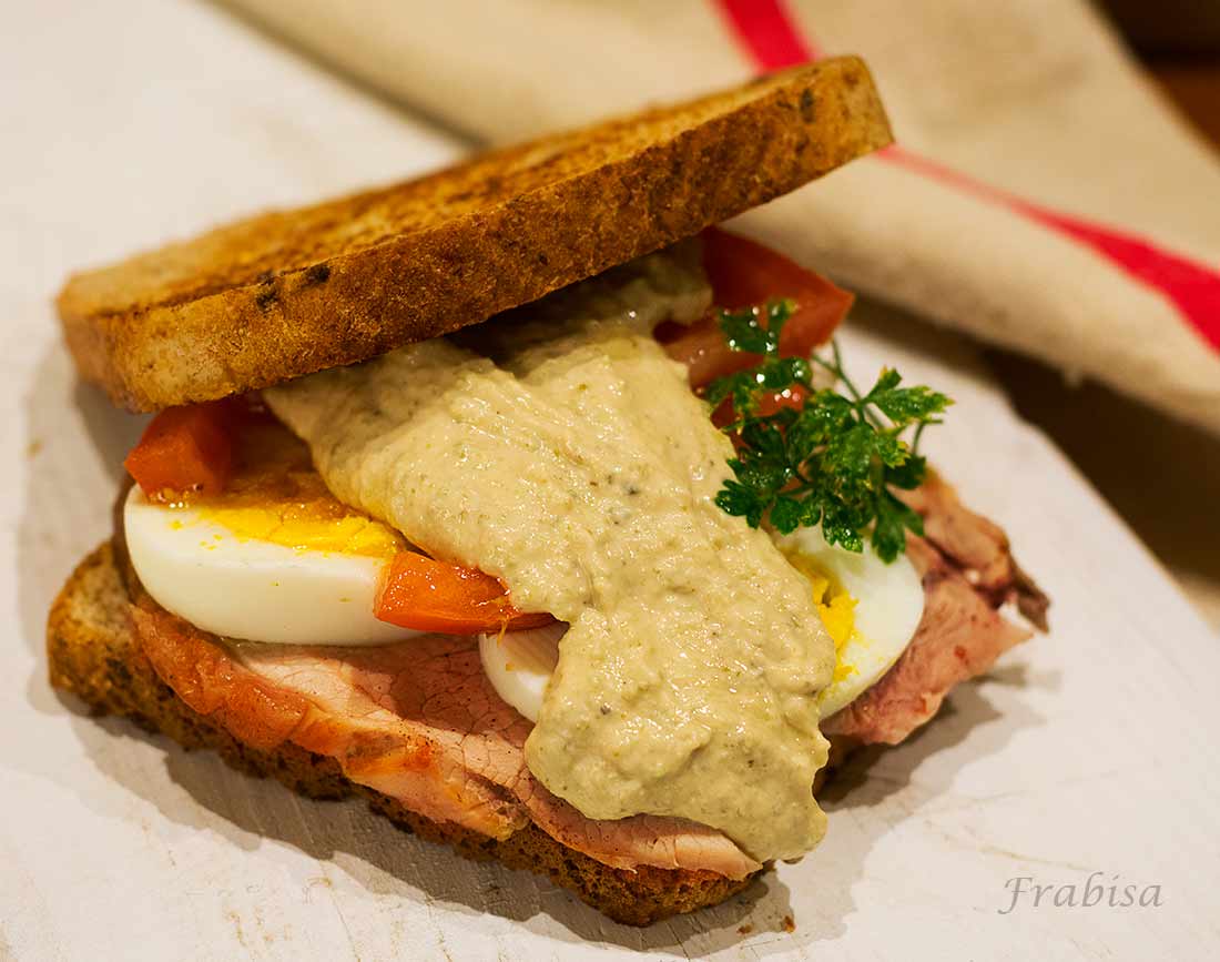 Sandwich de Jamón Asado y Salsa de Atún - La Cocina de Frabisa La ...
