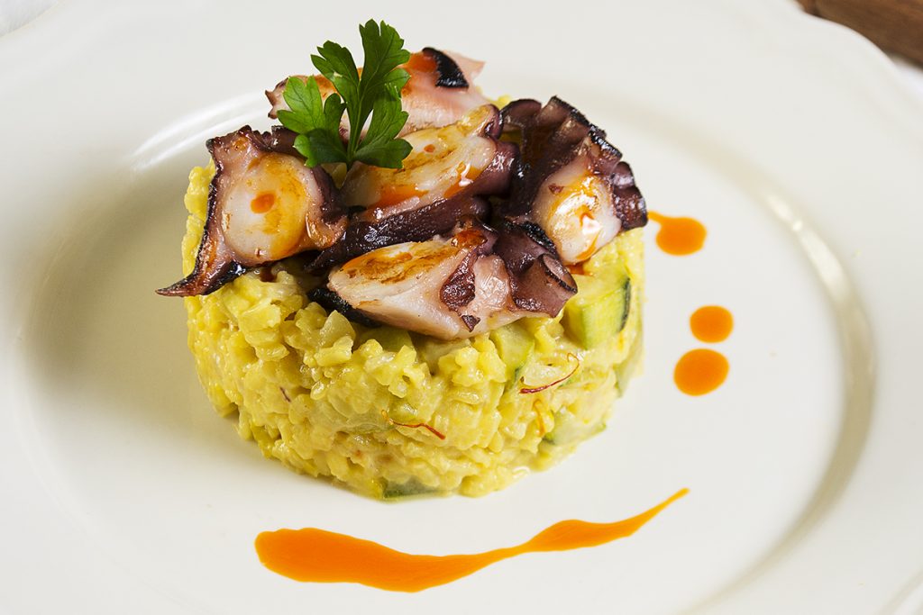 Risotto Al Azafrán Con Pulpo La Cocina De Frabisa La Cocina De Frabisa