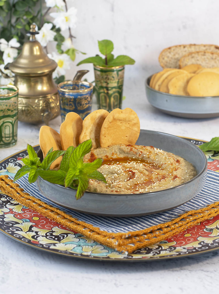 Mutabbel o Baba Ghanoush (Puré o Hummus de berenjenas) - La Cocina de ...