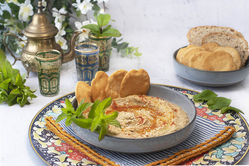 Mutabbel o Baba Ghanoush (Puré o Hummus de berenjenas) - La Cocina de ...