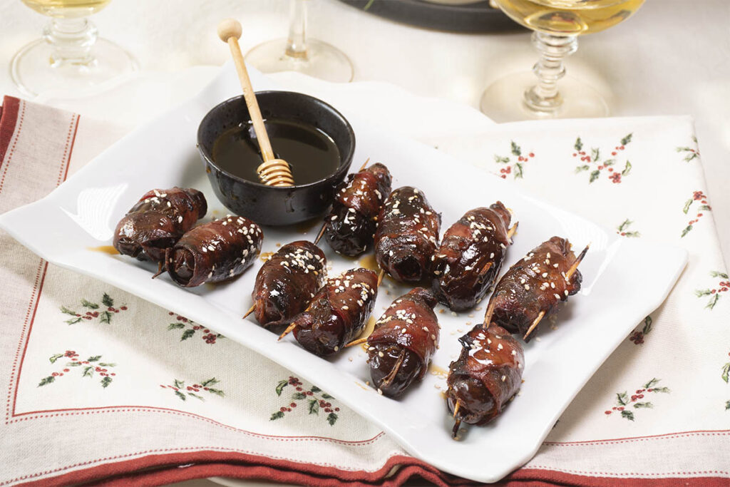 Dátiles con bacon y miel. SIN GRASA EN FREIDORA DE AIRE - La Cocina de ...